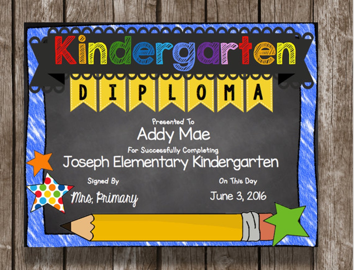 50% OFF SALE Kindergarten Graduation {bundle} Banner - Diploma ...