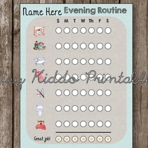 50% OFF SALE Routine Charts BUNDLE Printable instant Download Children ...