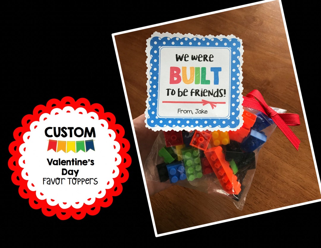Valentine's Day Building Blocks - Custom - Printable - Class Party ...