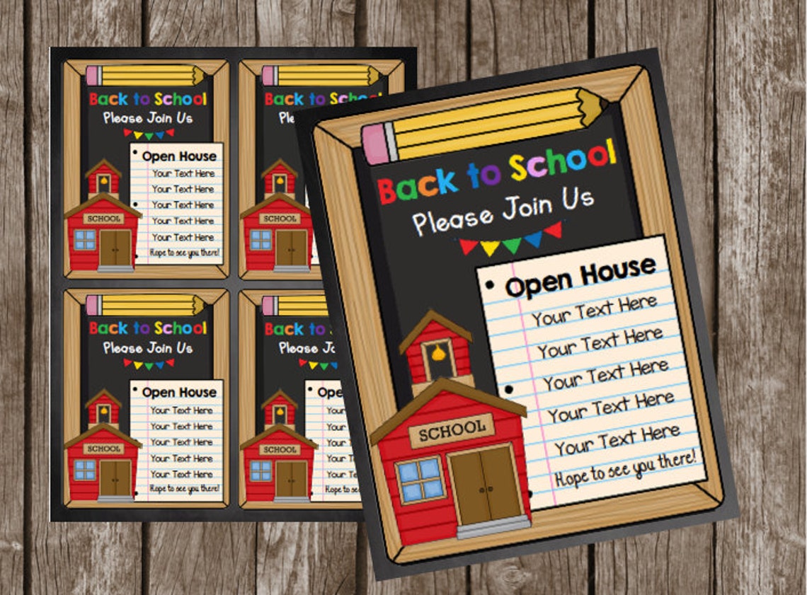 50% OFF SALE Open House Invitation - Back to School - Meet the Teacher ...
