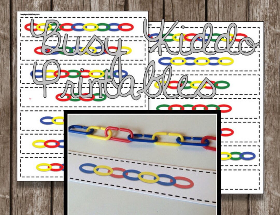 50% OFF SALE - Linking Chains - PDF - Instant Download - Printable ...