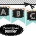 50% OFF SALE - Banner - Complete Alphabet - Numbers - Chalkboard - Teal ...