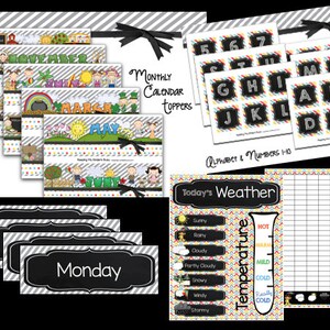 50% OFF SALE Calendar Classroom Set Printable | Etsy