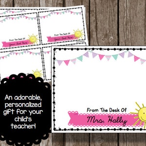 50% OFF SALE Teacher Appreciation - Personalized Cards - Printable ...