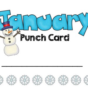 50% OFF SALE Chore Incentive Behavior Homework Punch Cards {instant ...