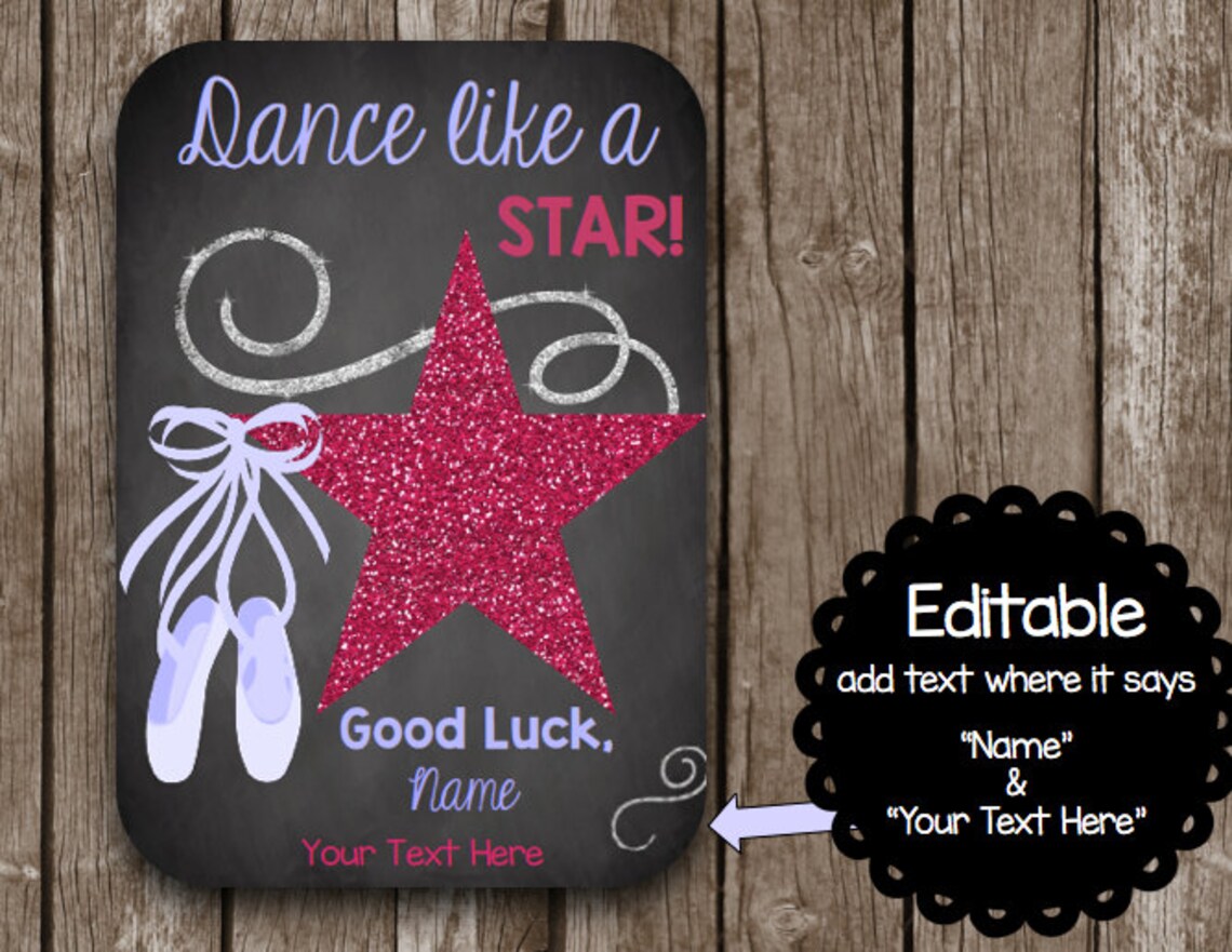 50% OFF SALE Ballerina Printable Card Instant Download | Etsy