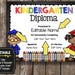 50% OFF SALE - Kindergarten Diploma - Graduation - Printable - INSTANT ...