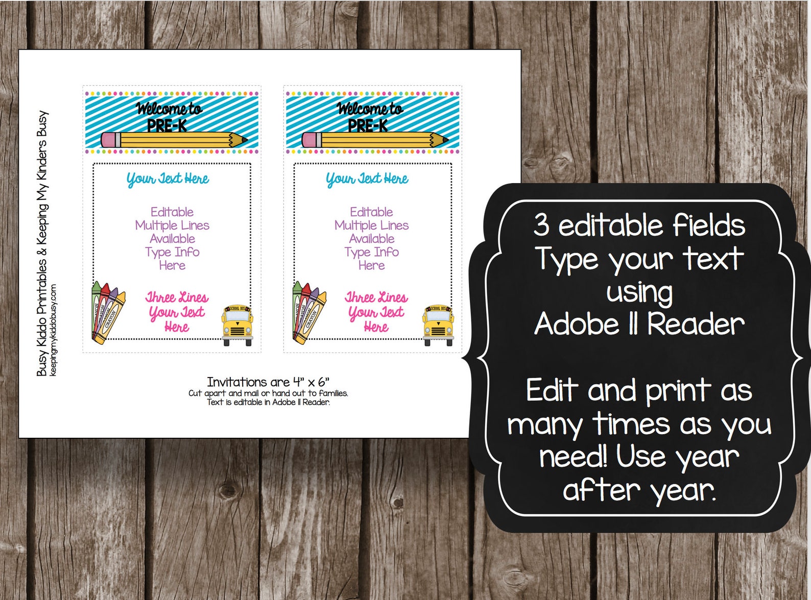 Welcome to Pre-k - Open House Prek - Back to School - Editable ...