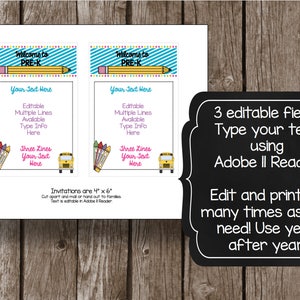Welcome to Pre-k - Open House Prek - Back to School - Editable ...