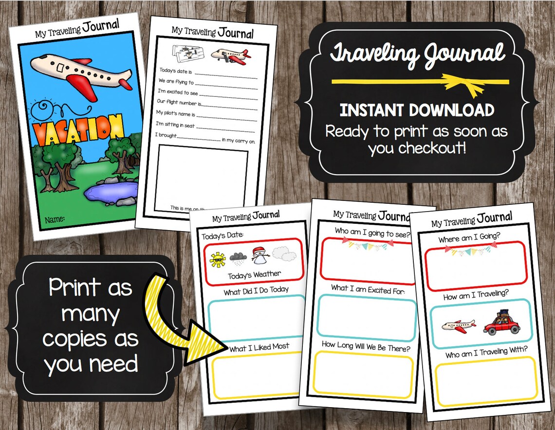 50% OFF SALE Airplane Travel Kit for Kids - Airport Games - Printable ...