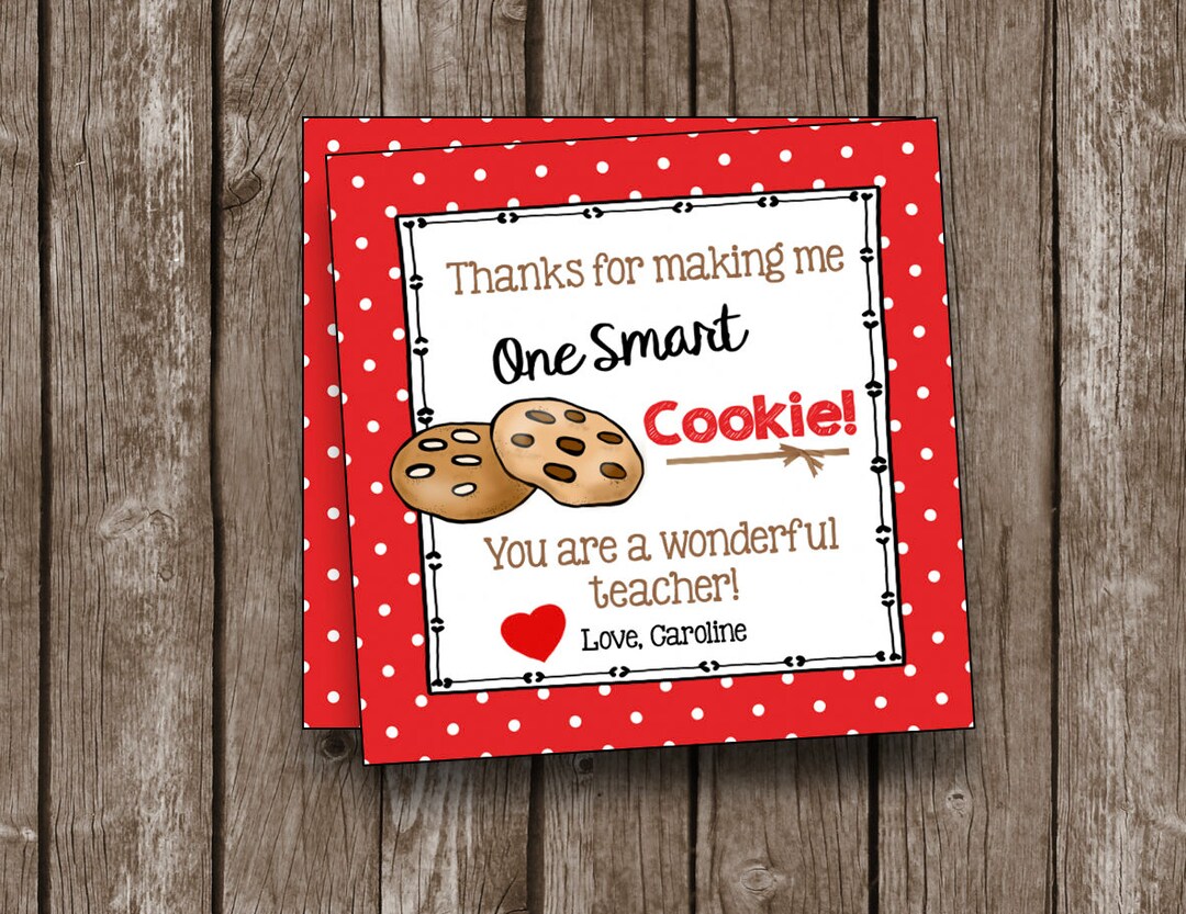 50% OFF SALE Smart Cookie Card - Teacher Appreciation - Thank You ...