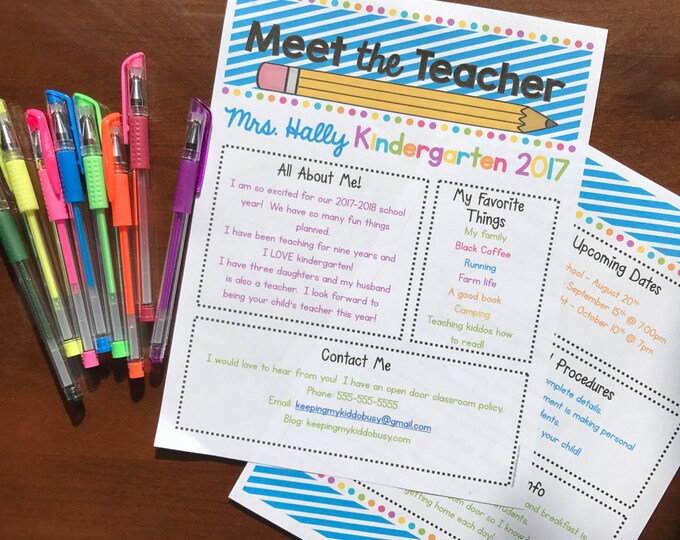 50% OFF SALE Meet the Teacher Welcome Students Open House - Etsy