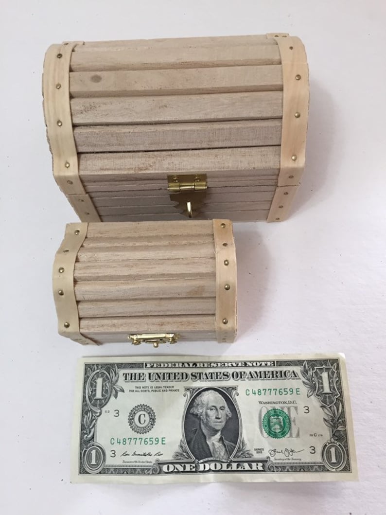 Unfinished Treasure Chest, Wood Ring Box, Small or Medium, DIY Project ...