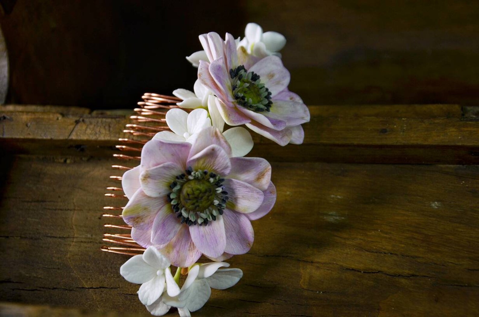 Wedding hair comb bridal hair comb floral hair comb | Etsy