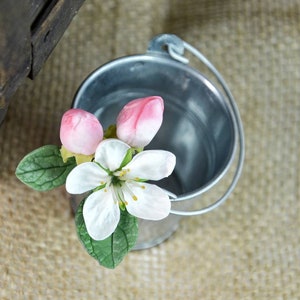 Apple Blossom Hair Pin, One Flower Hair Pin - Etsy