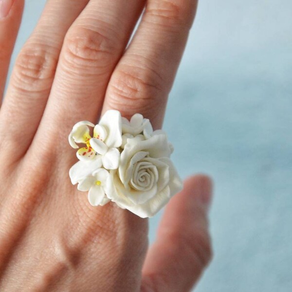 Flower Ring - Etsy