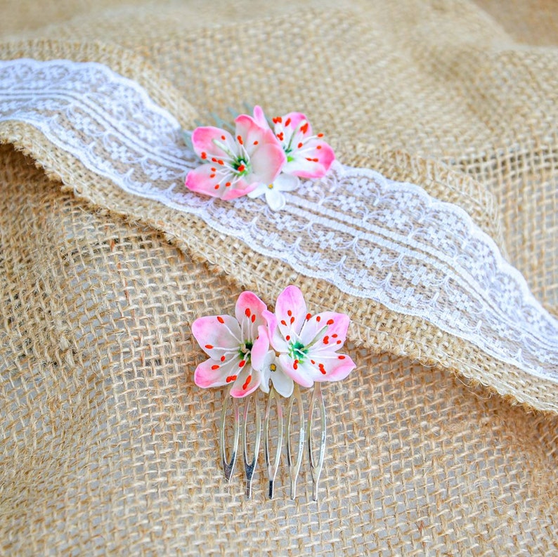 Small Flowers Hair Comb | Etsy