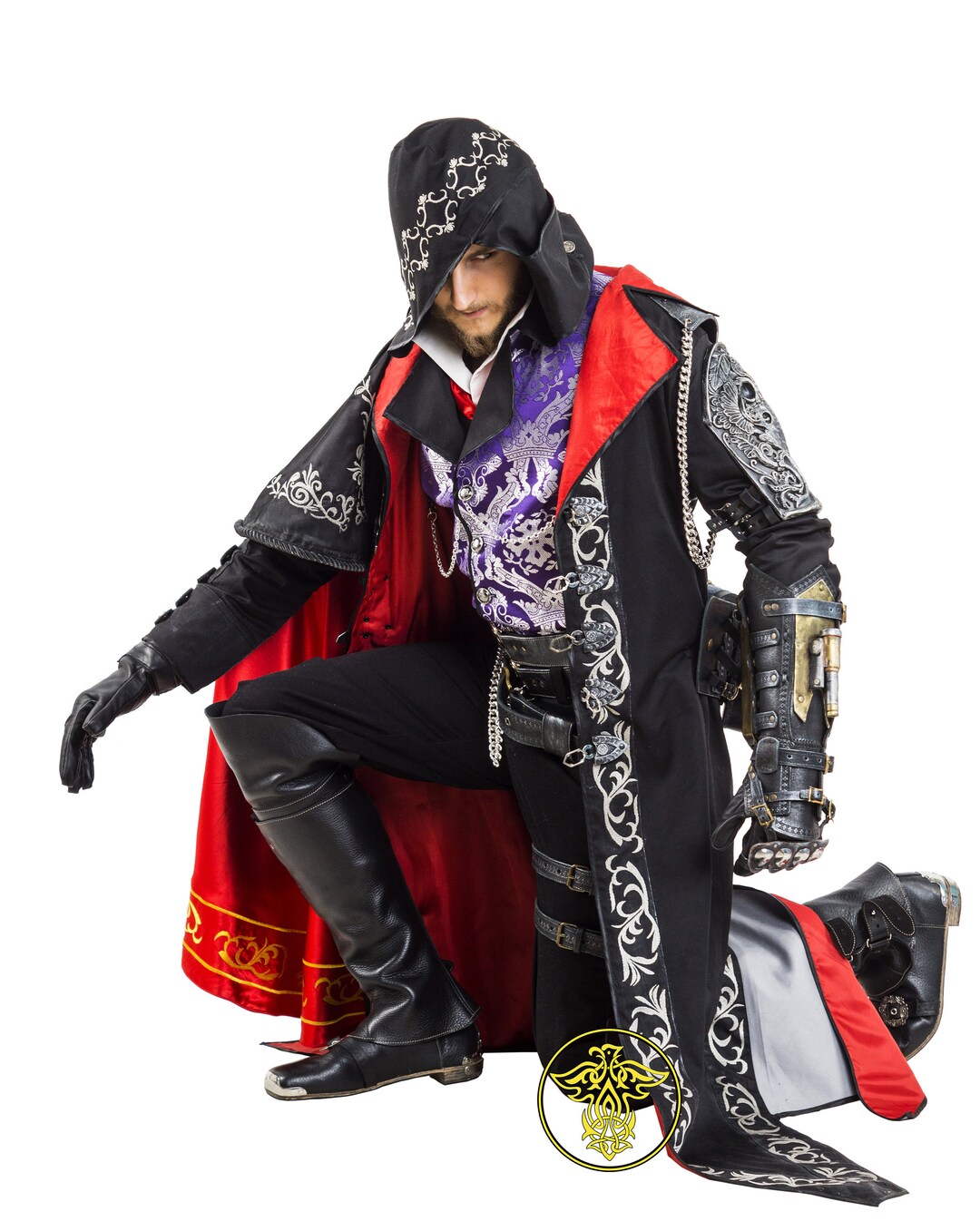 Jacob Assassin Cosplay Costume: Embroidered Coat, Leather Details - Etsy