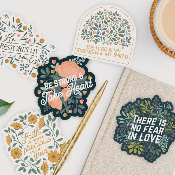 Christian Quotes Stickers - Etsy