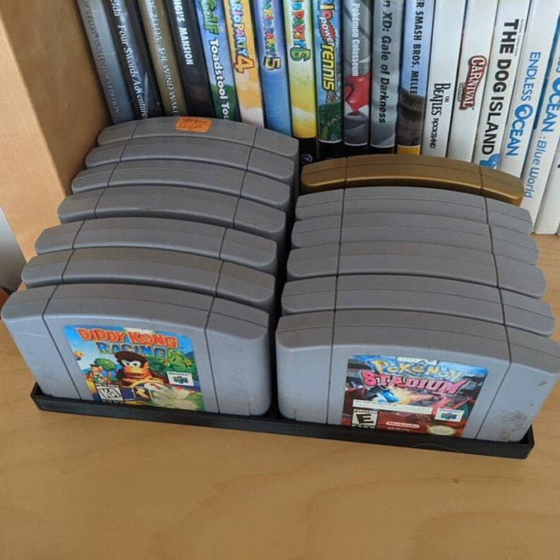 Retro Nintendo 64 Game Display Stand - N64 Games - Etsy