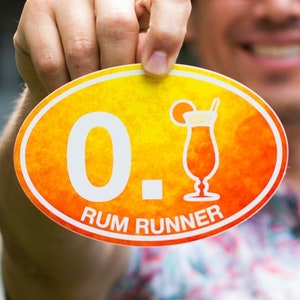 Rum Runner Sticker Decal Car Bumper Sticker / Tiki Bar / Cooler Fridge ...