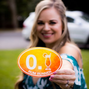 Rum Runner Sticker Decal Car Bumper Sticker / Tiki Bar / Cooler Fridge ...