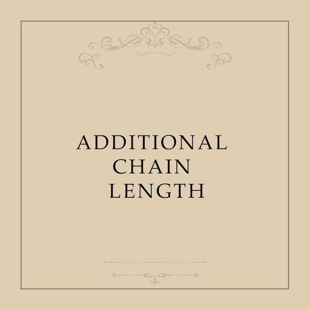 Custom Additional Chain Length - Etsy