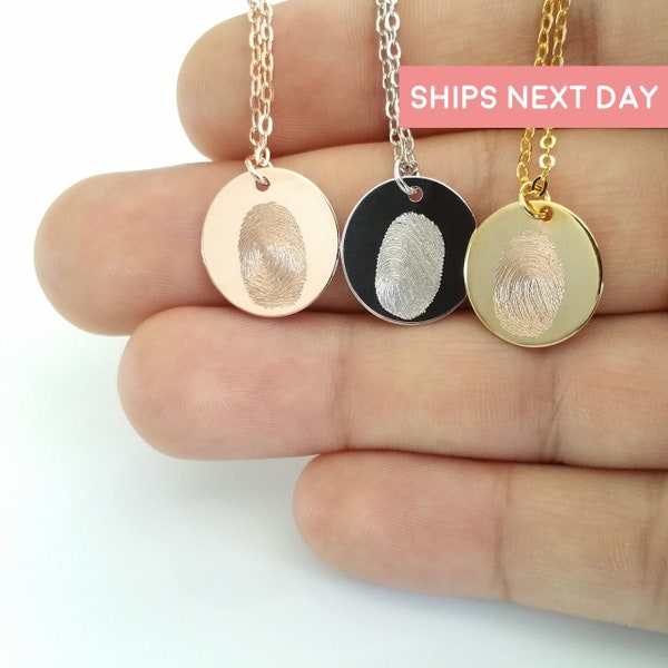 Fingerprint Necklace - Etsy