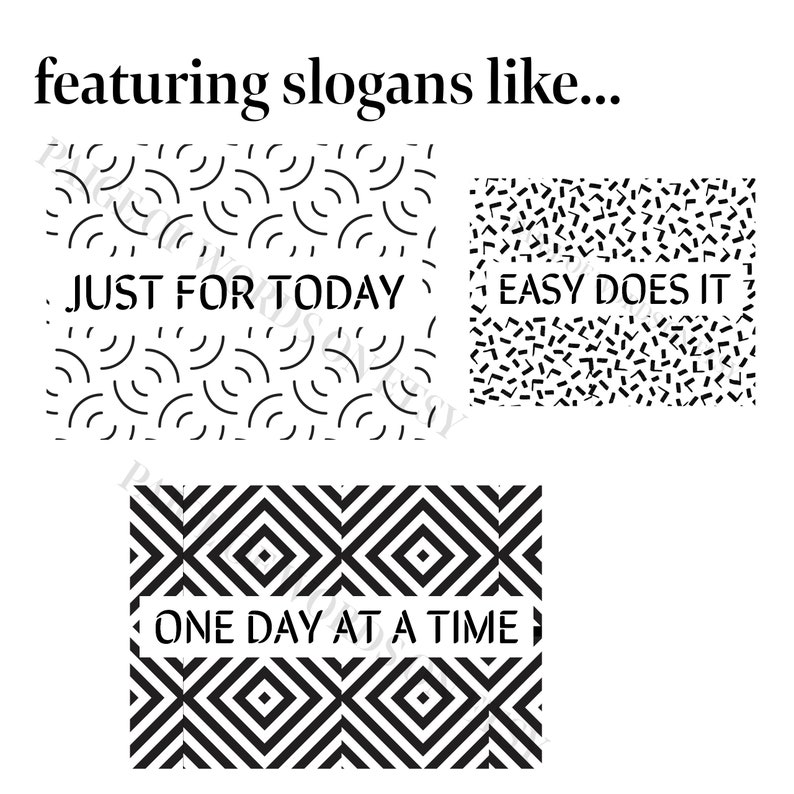 Slogan Poster Pack, AA Slogan Poster Pack, Al-anon Poster Pack, Alateen ...