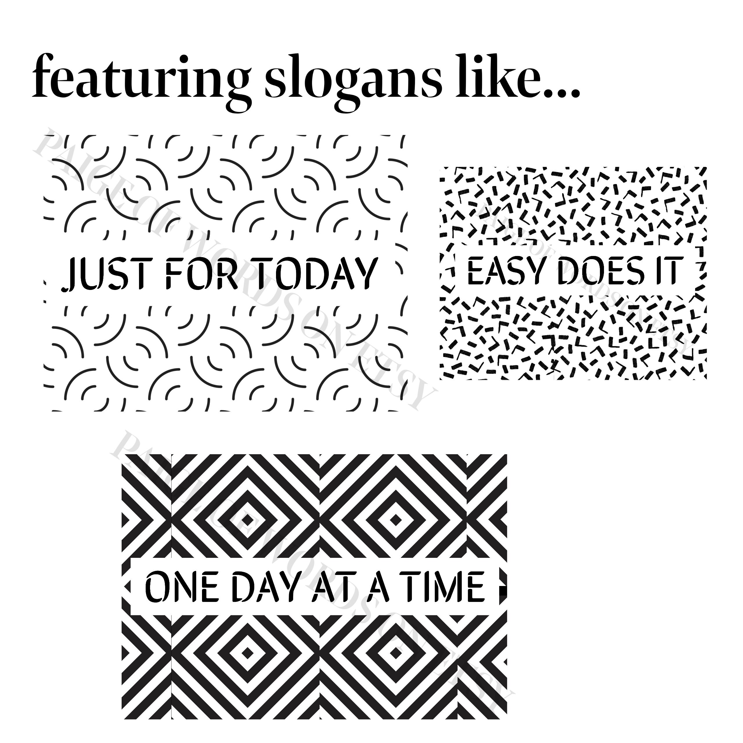 Slogan Poster Pack, AA Slogan Poster Pack, Al-anon Poster Pack, Alateen ...