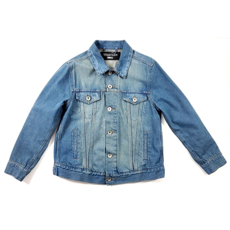 WILDFANG WF Denim Jacket Back Patch Band of Thieves Size Small - Etsy