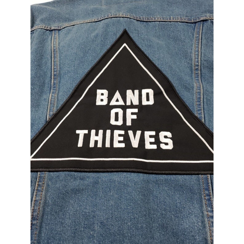 WILDFANG WF Denim Jacket Back Patch Band of Thieves Size Small - Etsy