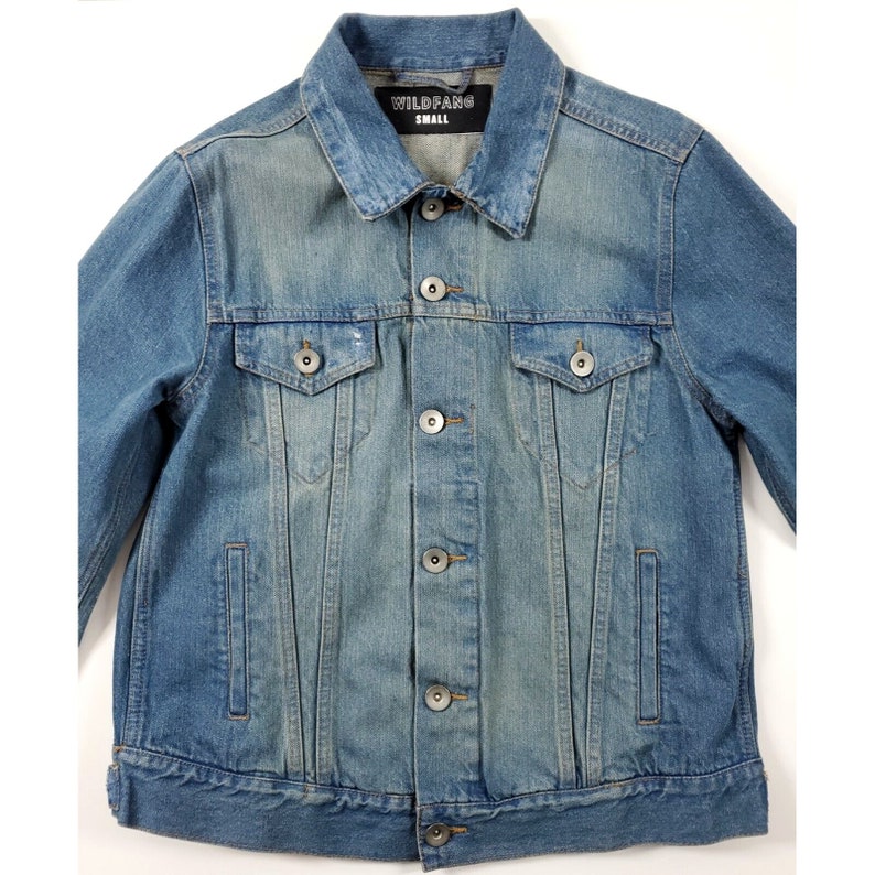 WILDFANG WF Denim Jacket Back Patch Band of Thieves Size Small - Etsy