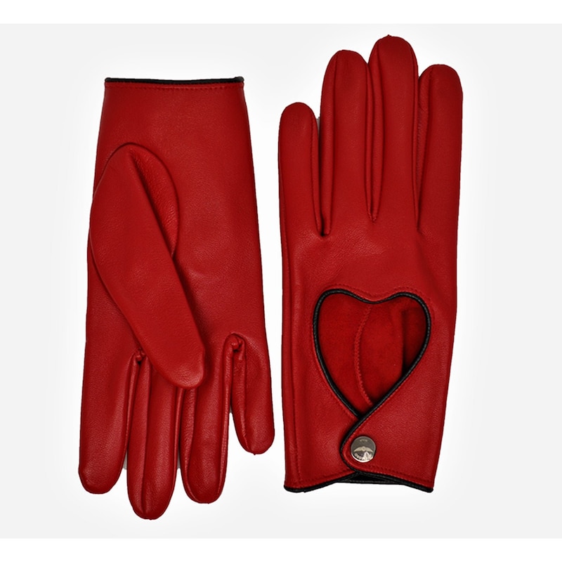 Red Leather Gloves - Etsy