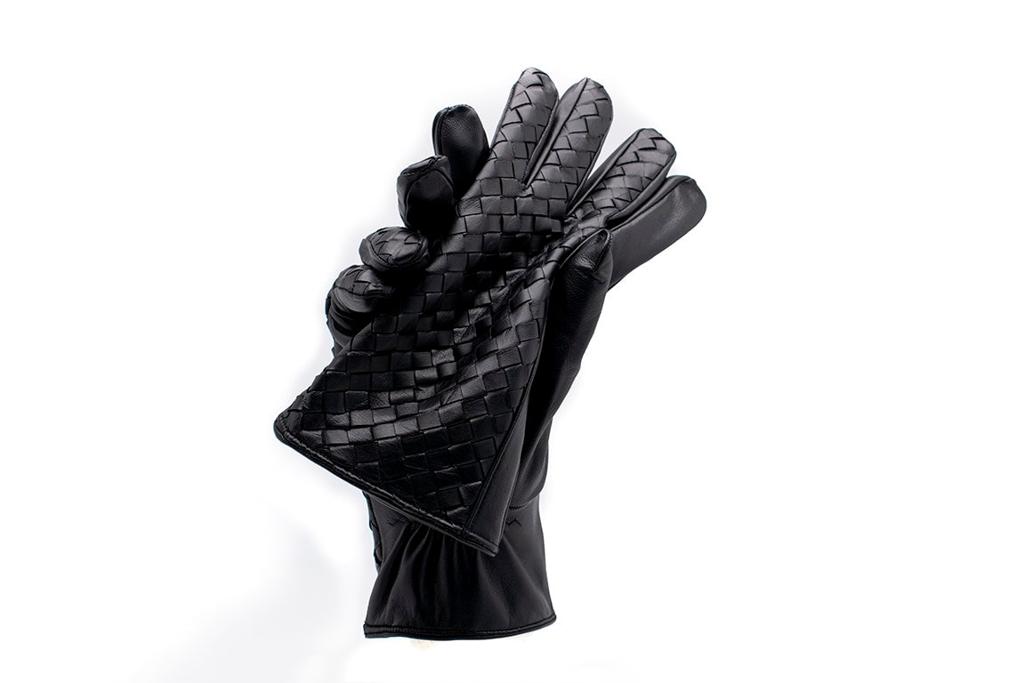 Altezzoso Castello Hand-knitted Winter Leather Gloves for Men | Etsy