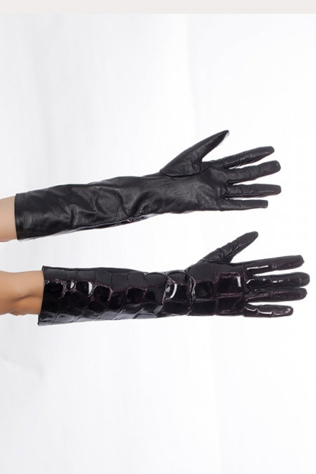 Altezzoso Verniciata Long Opera Patent Leather Gloves for - Etsy