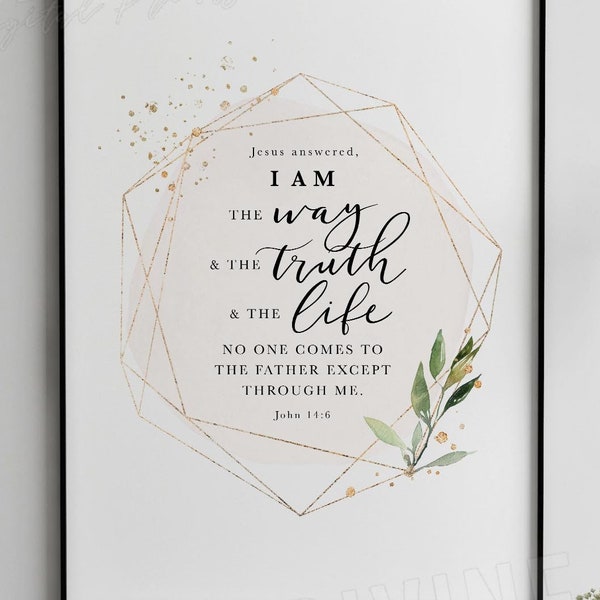 I Am the Way Truth Life - Etsy