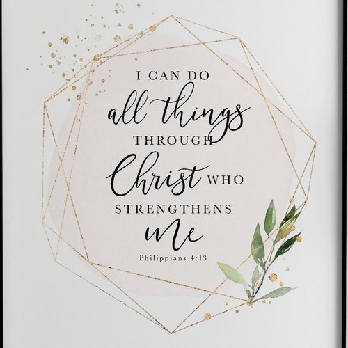 Philippians 4 8 ESV Bible Verse Quote Scripture Wall Art for - Etsy ...