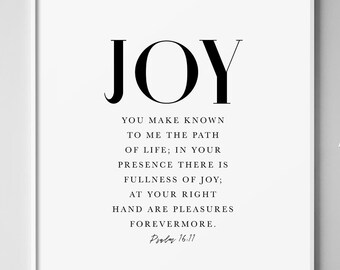 Psalm 16 Print - Etsy