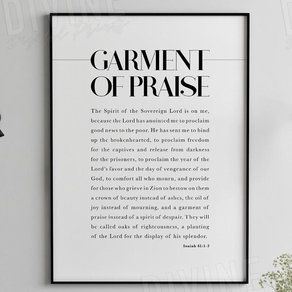 Isaiah 61 3 - Etsy
