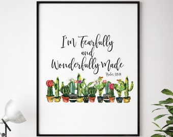 Cactus Bible Verse - Etsy