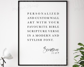 Custom Bible Verse Print - Etsy
