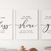 Bible Verse Wall Art Set of 3 Prints Numbers 6 Christian - Etsy