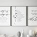 Bible Verse Wall Art, Large Poster, Set of 3 Print, Popular Scripture ...