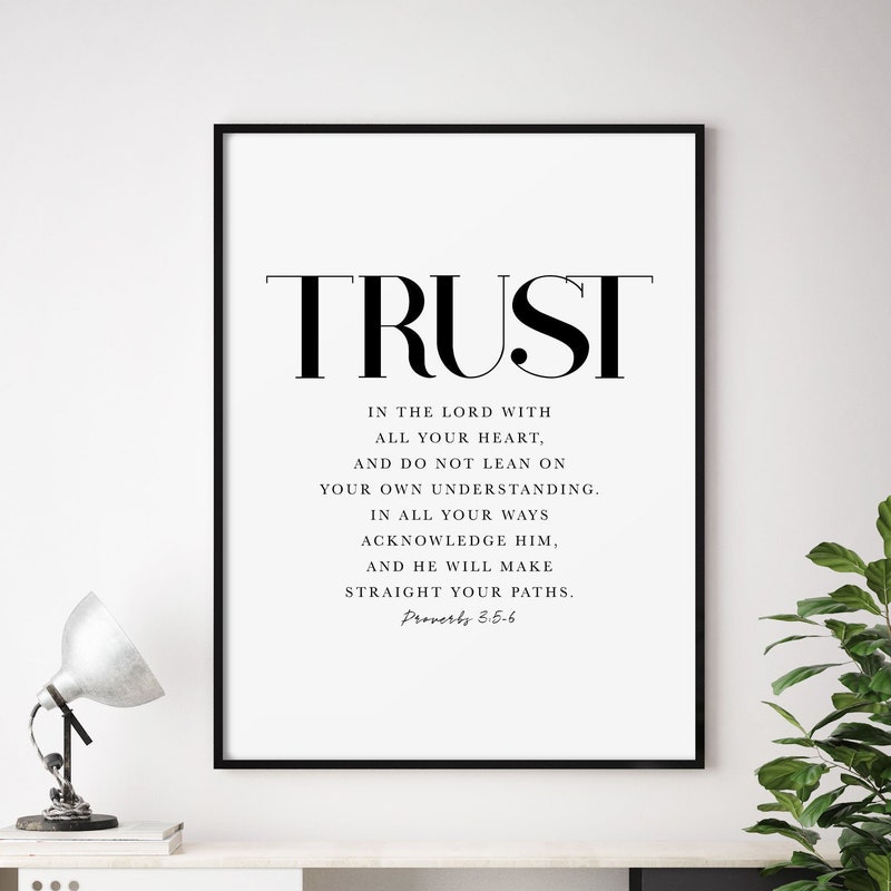 Proverbs 3 5 6 - Etsy