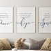 Bible Verse Wall Art, Navy Blue Christian Home Decor, Romans 15 13 ...