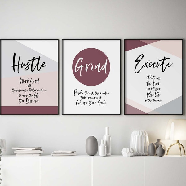 Hustle Grind Execute - Etsy