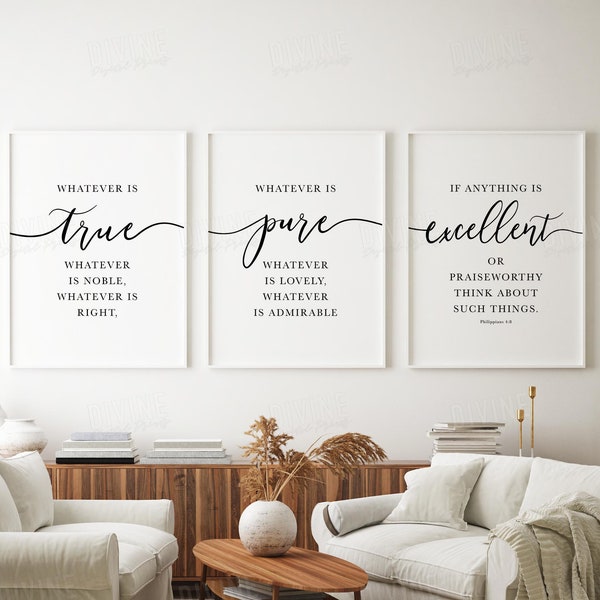 Whatever is Pure - Etsy