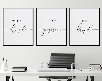 Be Kind Work Hard | Etsy