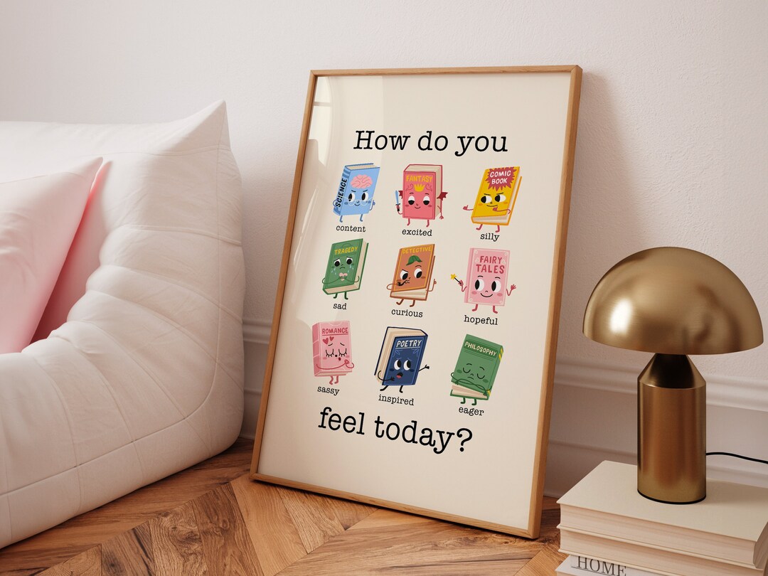 Emotions Feelings Chart Print, Classroom Educational Decor Posters ...